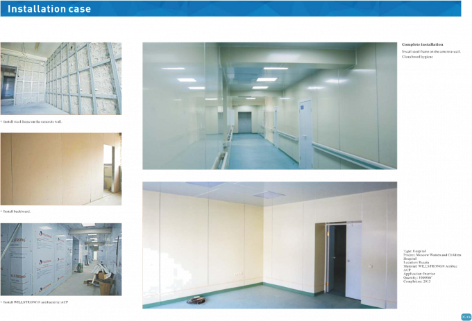 Antibacterial Alloy Aluminum Panel Curtain Wall 0.21~0.5 mm Aluminum ...