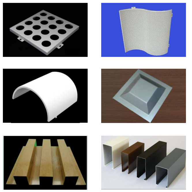 2.5MM PVDF Coating Luxury Gold Metal Ceiling Panels For Shopping Mall ...